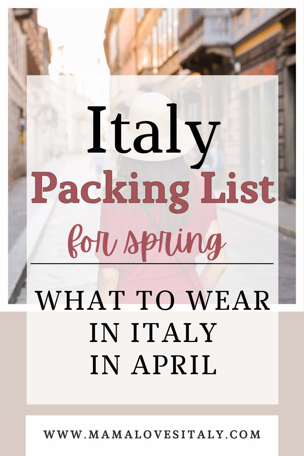 What to pack for Italy in April: complete Italy packing list and outfit ...