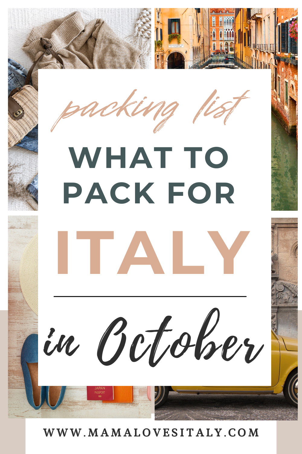 What to Pack for Italy in October: realistic, really useful Italy ...